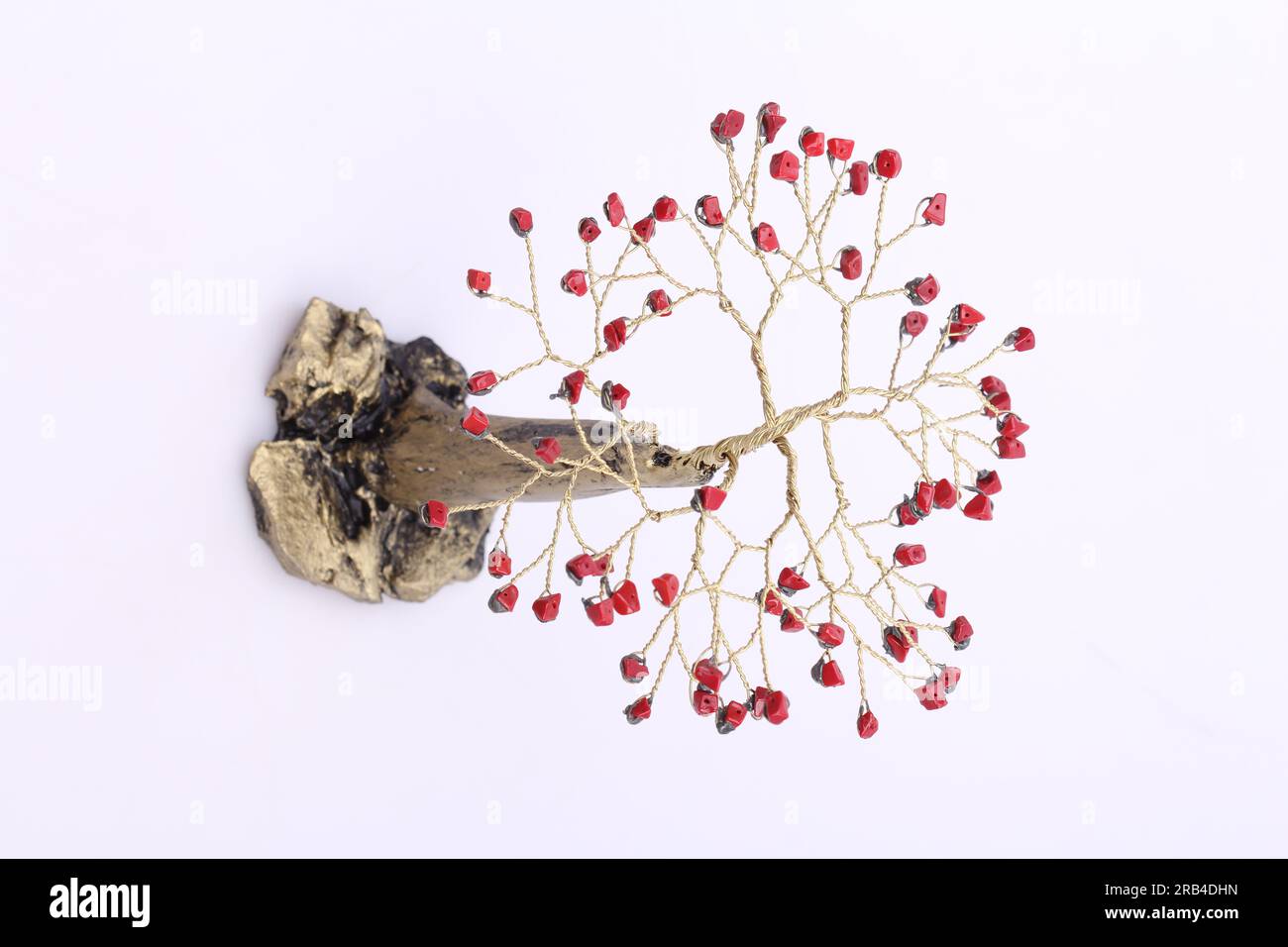 Christmas tree hand made on a white background Stock Photo - Alamy