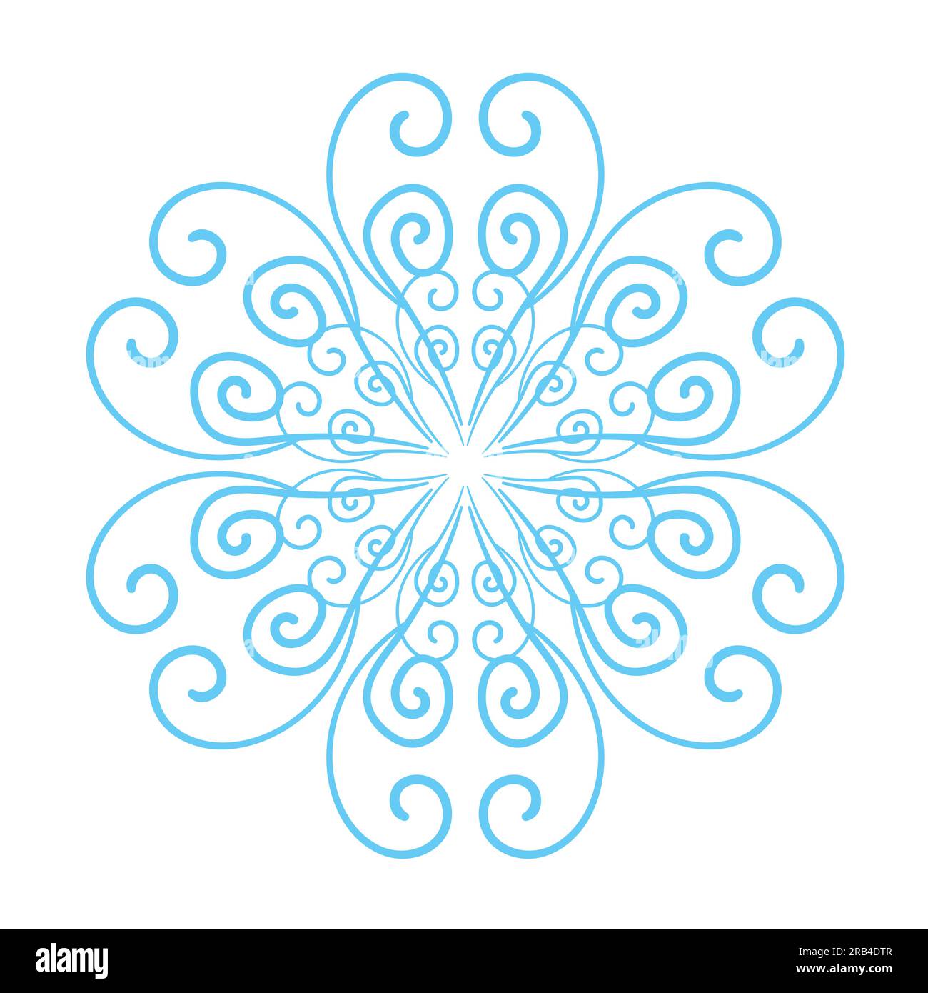 Snowflake graphic design element. Vector illustration Stock Vector ...