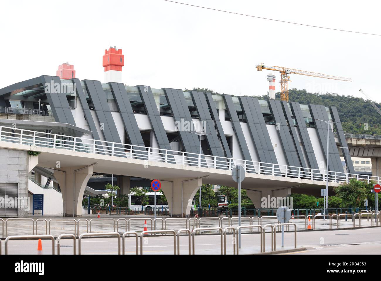 Macau, China July 2 2023: the station of Macao Light Rapid Transit, the ...