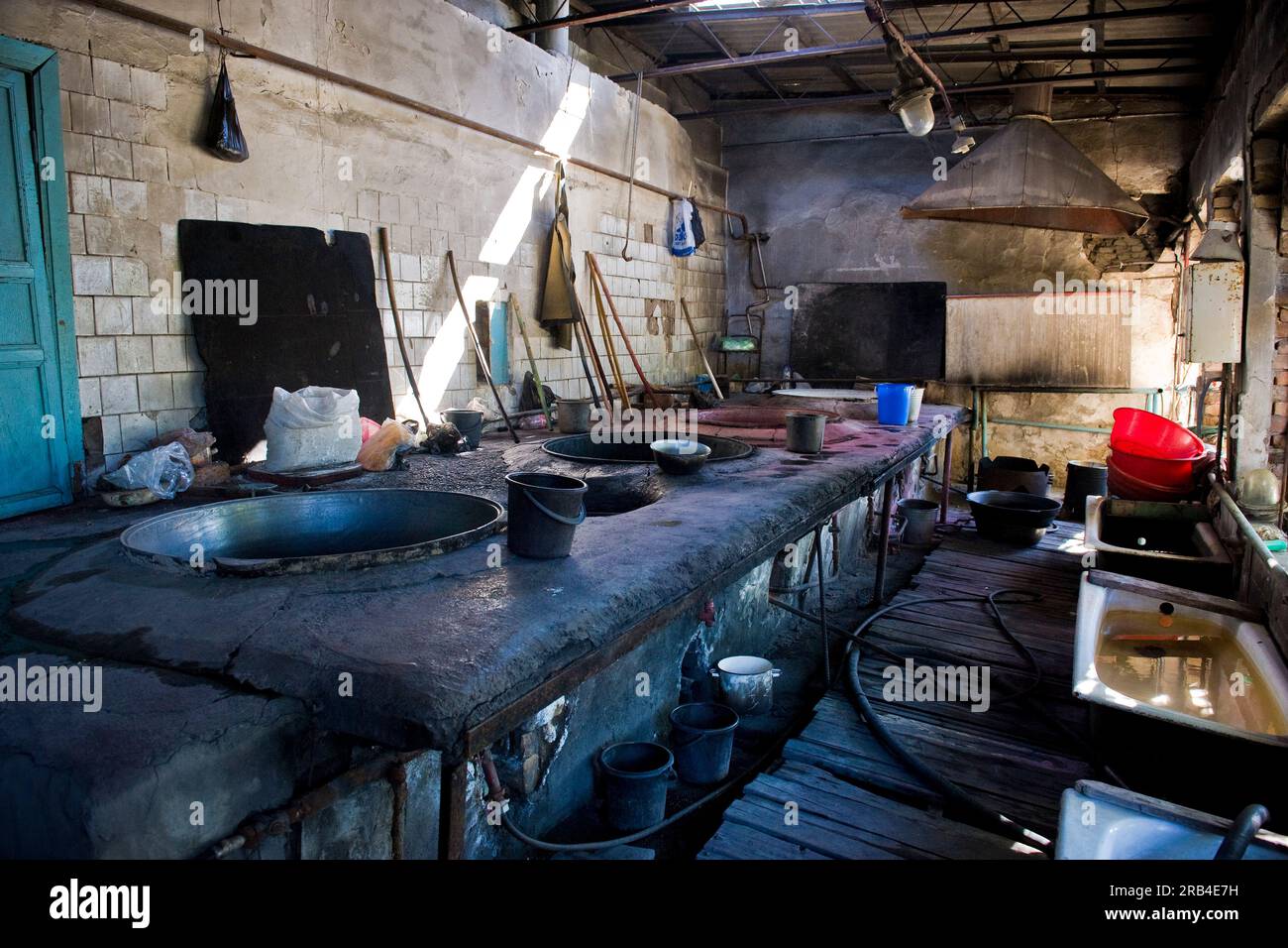 Uzbekistan, Margilan, silk factory Stock Photo - Alamy