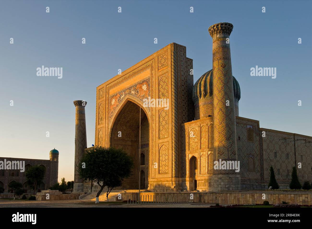 Uzbekistan, Samarkand, Registan Stock Photo - Alamy