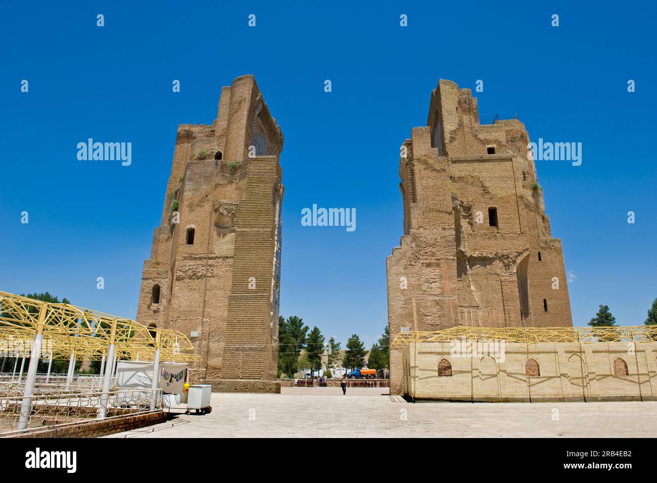 Uzbekistan, Shakhrisabz, Ak Sarai palace or White palace Stock Photo ...