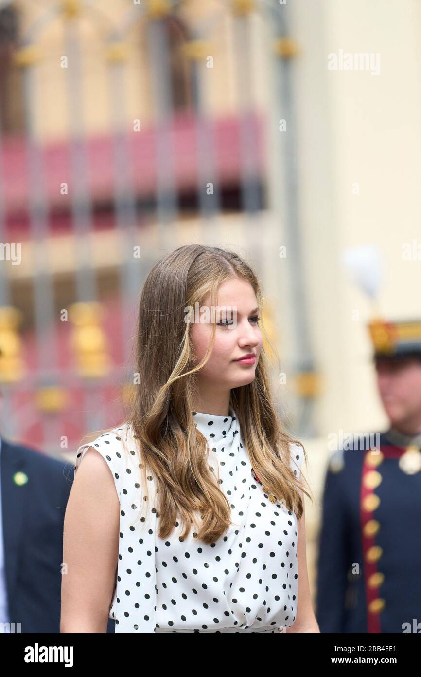 Zaragoza. Spain. 20230707, Crown Princess Leonor attends the ...
