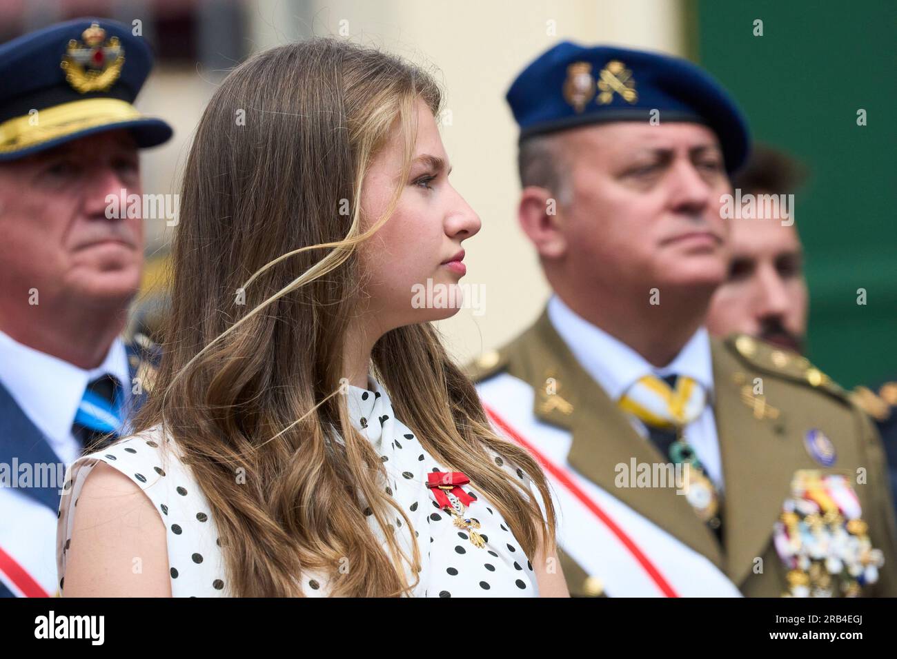 Zaragoza. Spain. 20230707, Crown Princess Leonor attends the ...