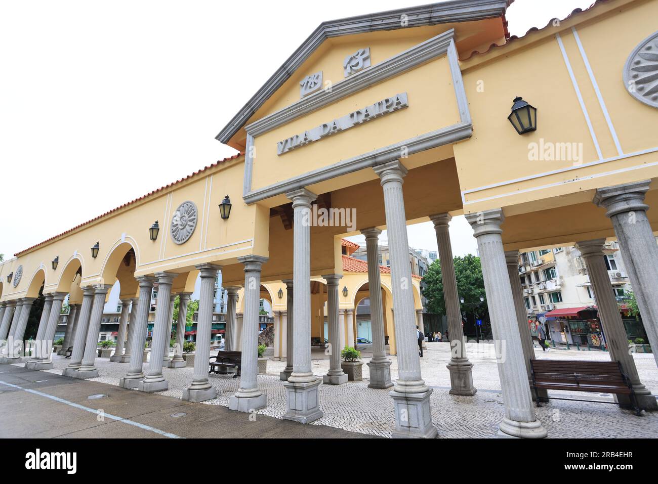 Macau, China July 2 2023: the traditional gateway of Taipa, Taipa is ...