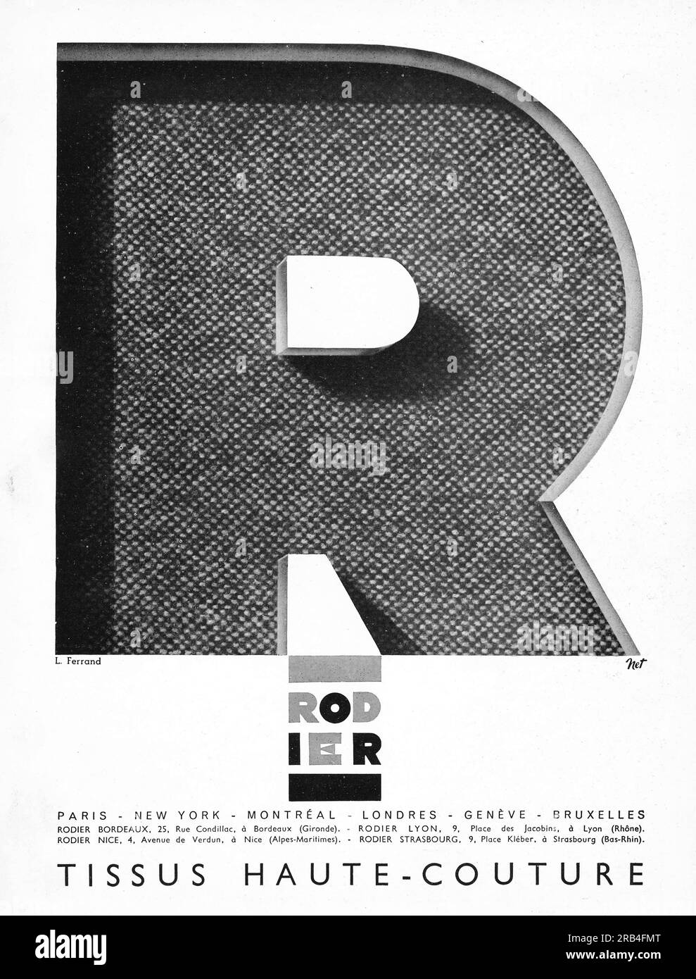 Rodier Black and White Stock Photos & Images - Alamy