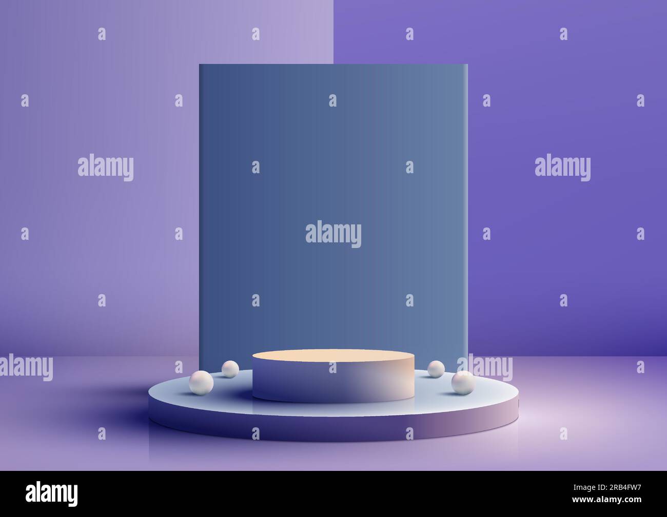 Minimalistic modern architecture 3d Stock Vector Images - Alamy