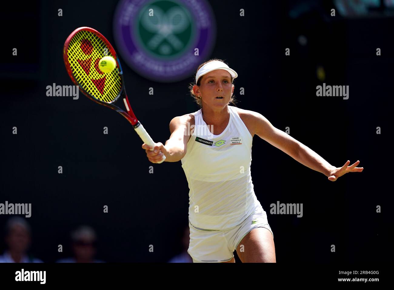 Varvara Gracheva in action against Aryna Sabalenka (not pictured) on ...