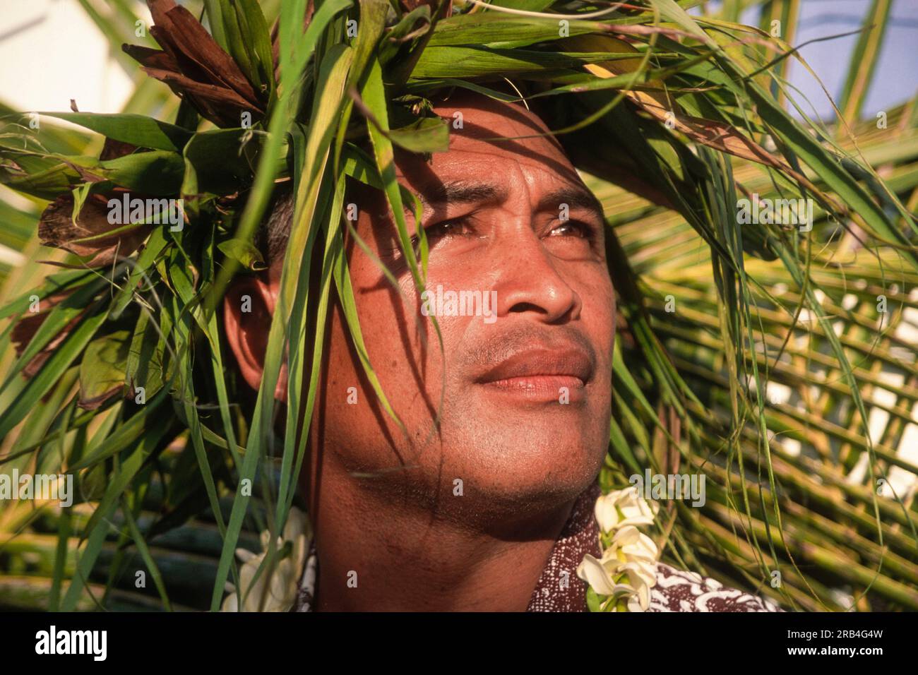 Male Performer, Cook Islands, South Pacific Ocean, Polynesia Stock ...