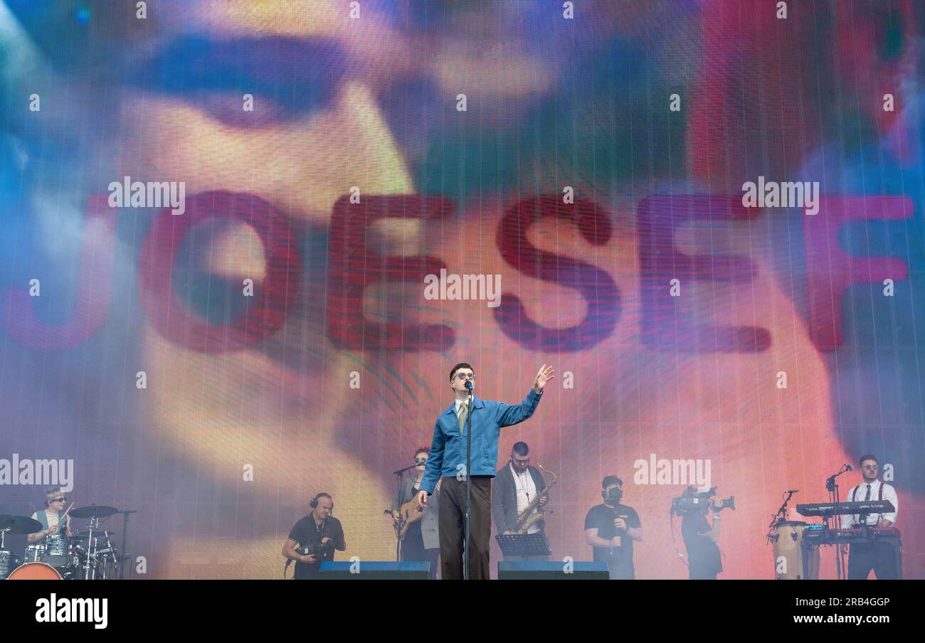 Joesef performing on the main stage at the TRNSMT Festival at Glasgow ...