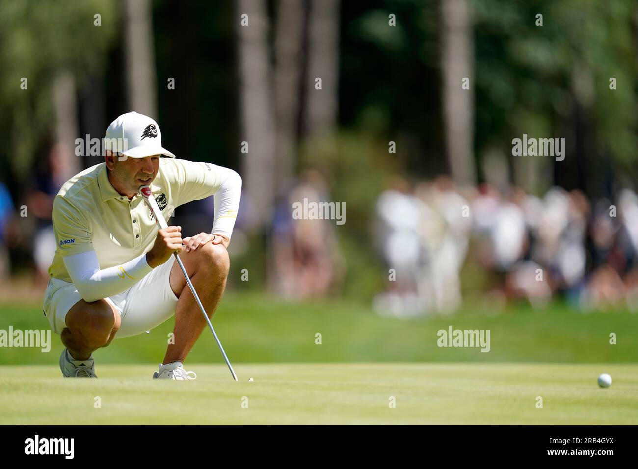 Fireball GC's Sergio Garcia lines up to putt during day one of the LIV ...