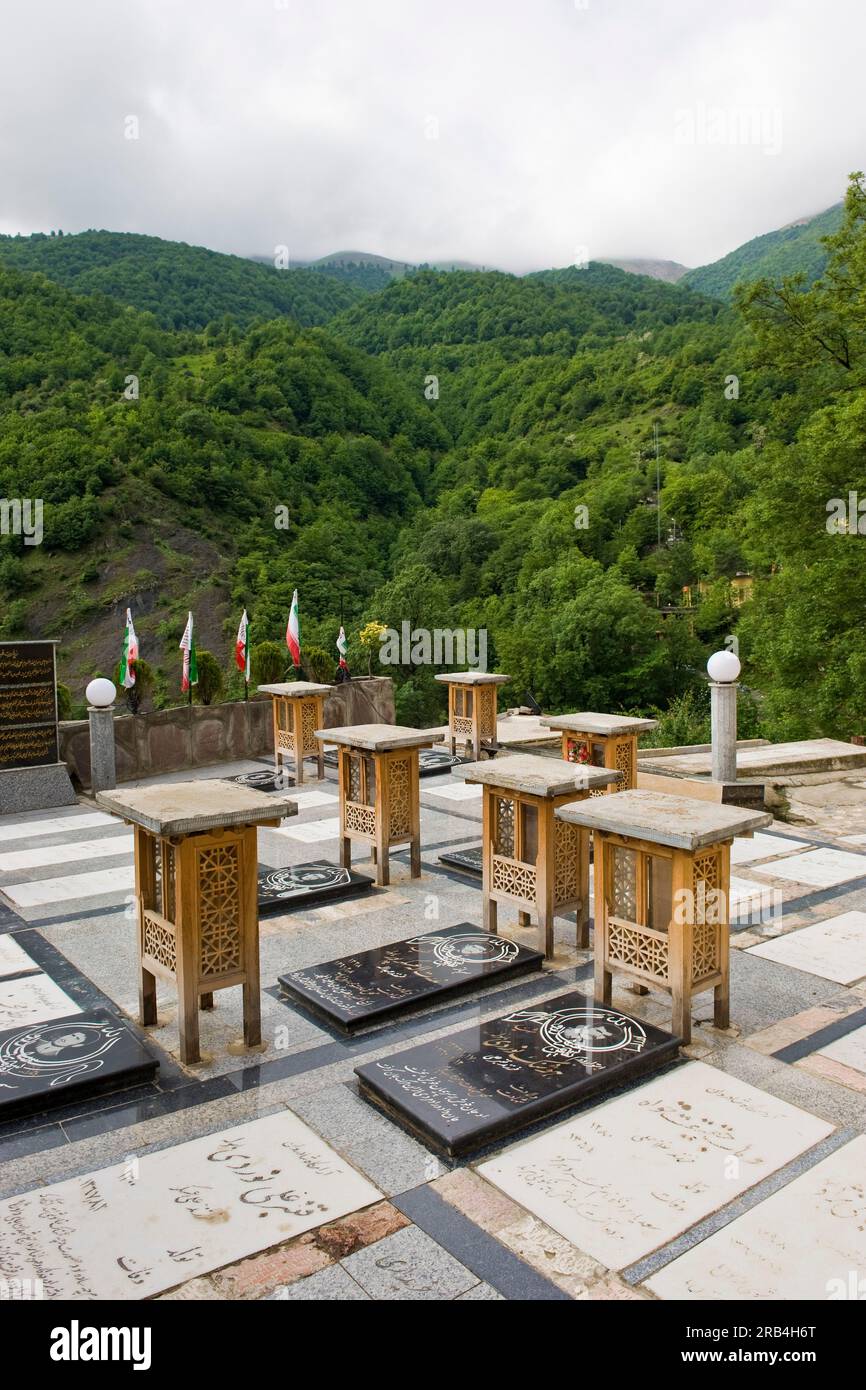 Iran, Azerbaijan region, Masuleh, cemetery Stock Photo - Alamy