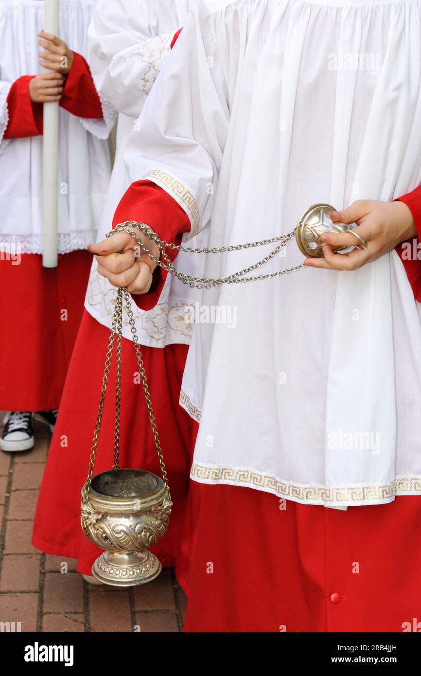 Incense altar boy hi-res stock photography and images - Alamy