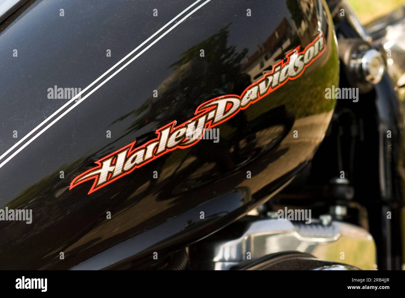 Harley davidson motorcycle tanks hi-res stock photography and images ...