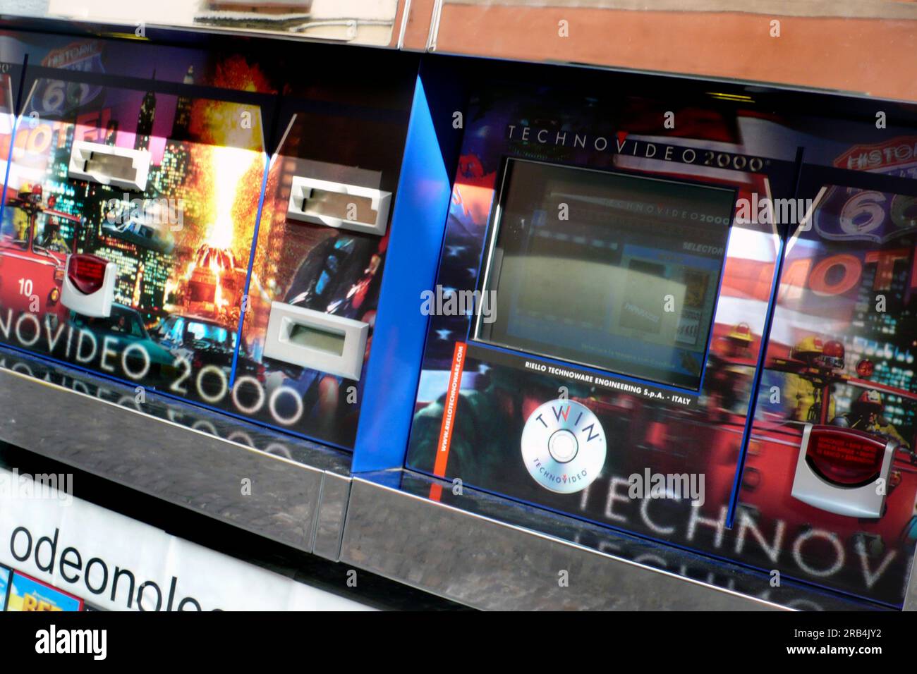 Self service equipment. video distributor Stock Photo - Alamy