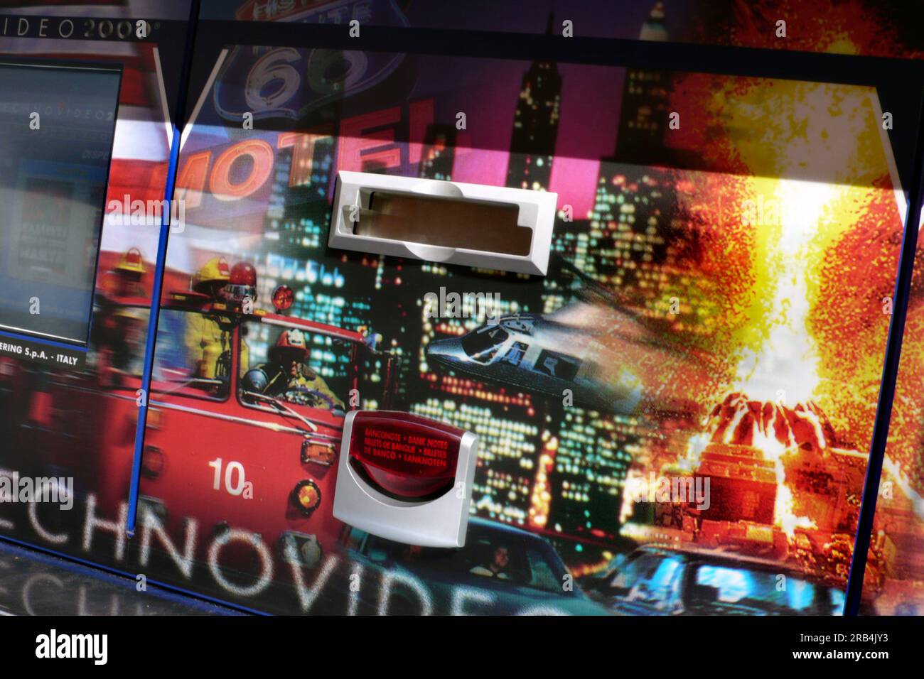 Self service equipment. video distributor Stock Photo - Alamy