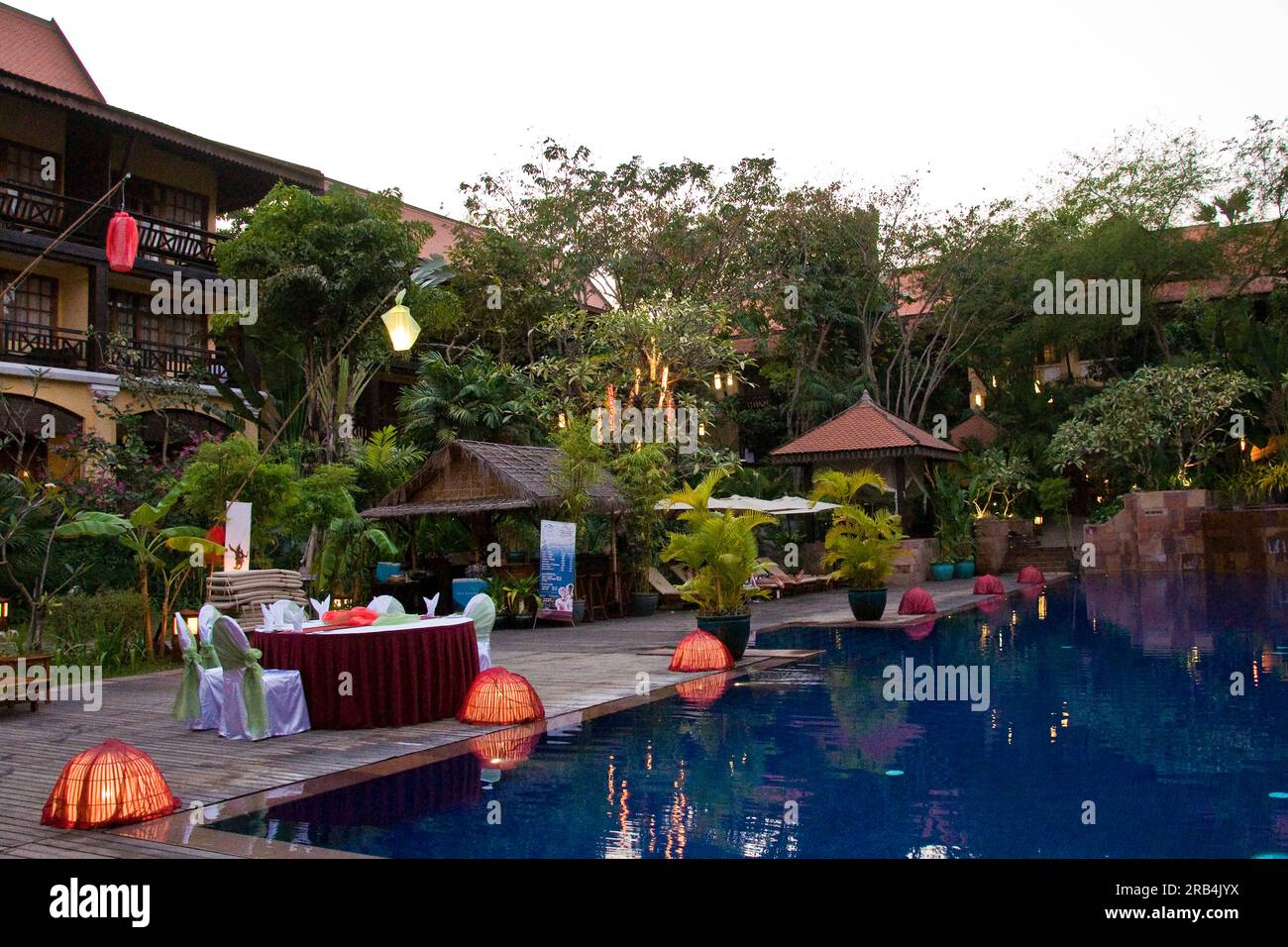 Victoria Angkor Resort and Spa. Siem Reap. Cambodia Stock Photo - Alamy