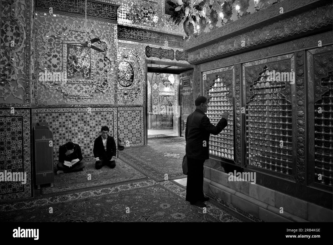 Iran. Qazvin. Shrine of Shahzadeh mosque Stock Photo - Alamy