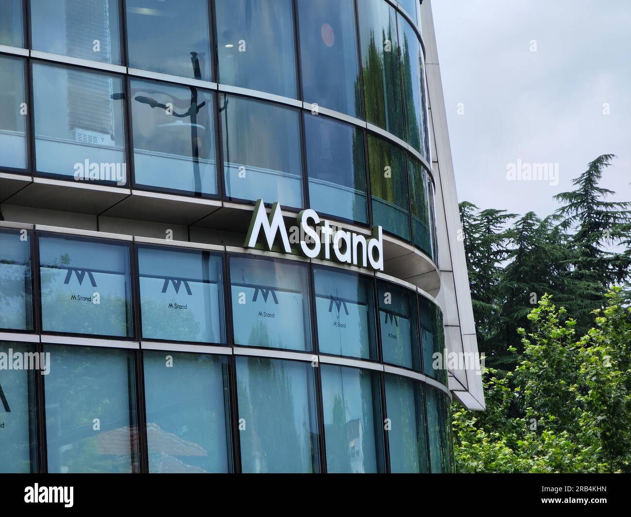 M Stand coffee chain shop exterior logo at Xuhui District, Shanghai ...