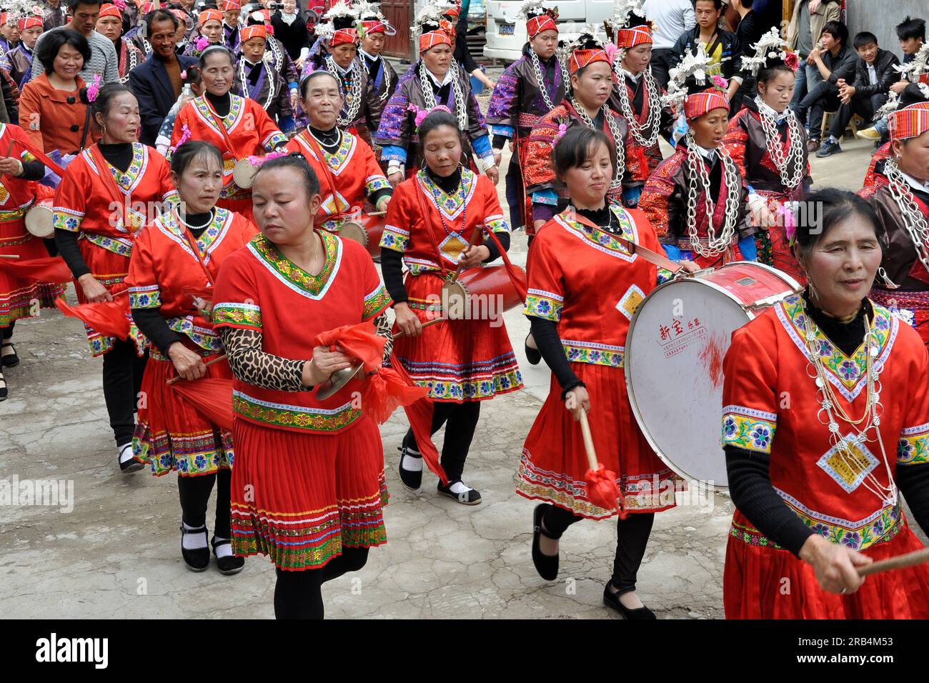 Sister's meal festival. miao tribe. shidong. guizhou province. China ...