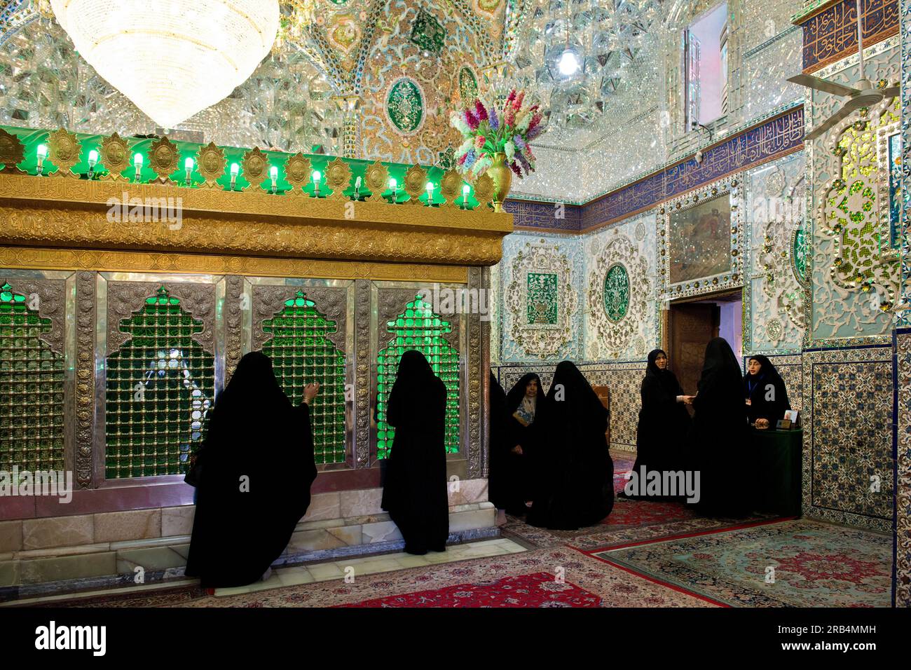 Iran. Qazvin. Shrine of Shahzadeh mosque Stock Photo - Alamy
