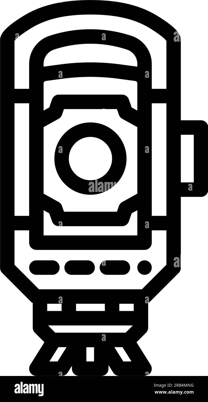 surveyor civil engineer line icon vector illustration Stock Vector ...