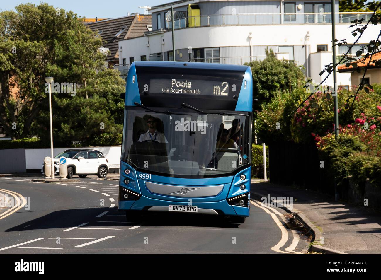 Volvo electric bus trial with morebus hi-res stock photography and ...