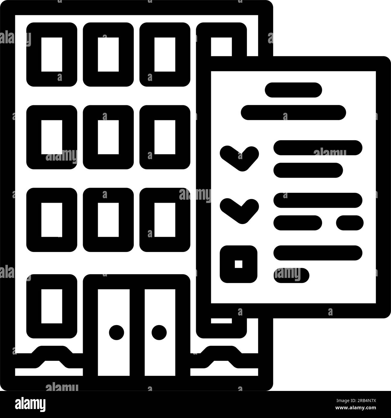 building inspection civil engineer line icon vector illustration Stock ...