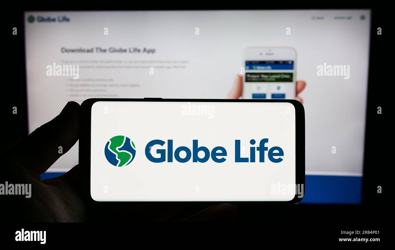 Globe logo hi-res stock photography and images - Alamy