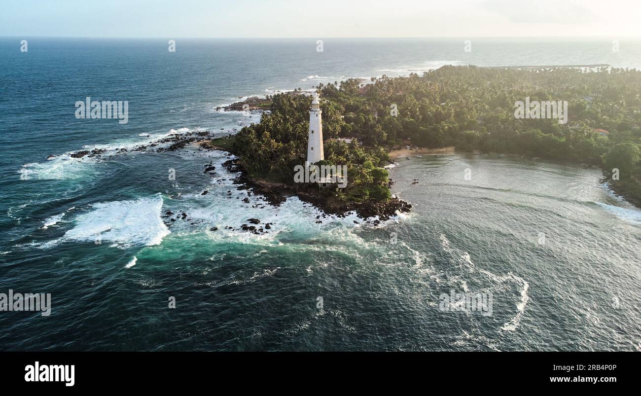 Aerial view of Dondra Lighthouse in Sri Lanka Stock Photo - Alamy