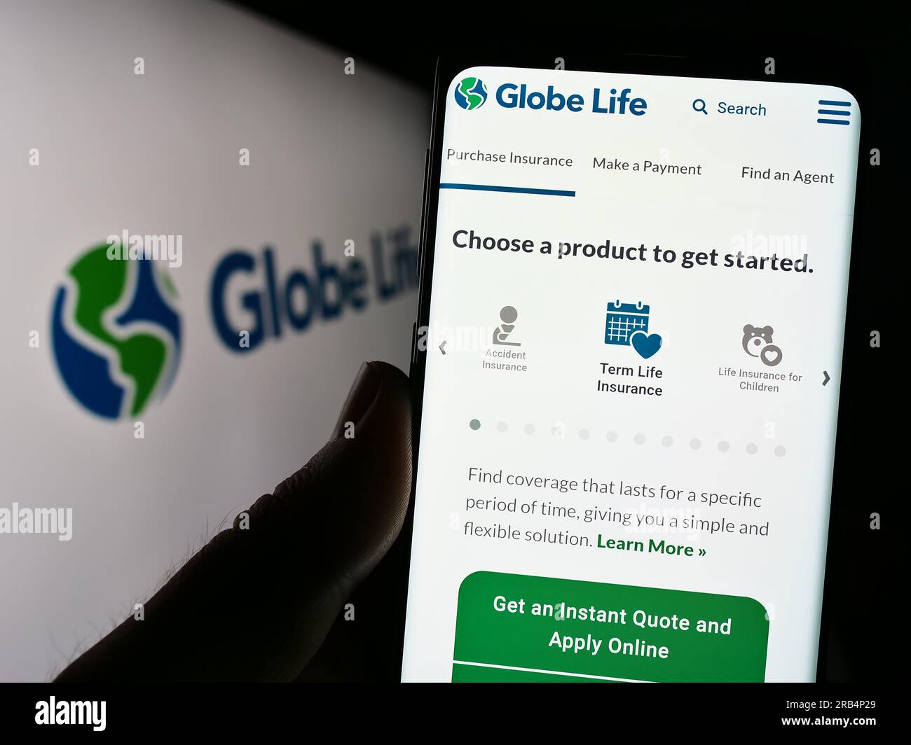 Globe logo hi-res stock photography and images - Alamy