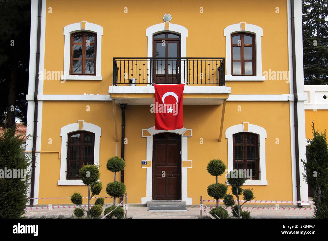 Konya station housing units built at the end of the 19th century in the ...