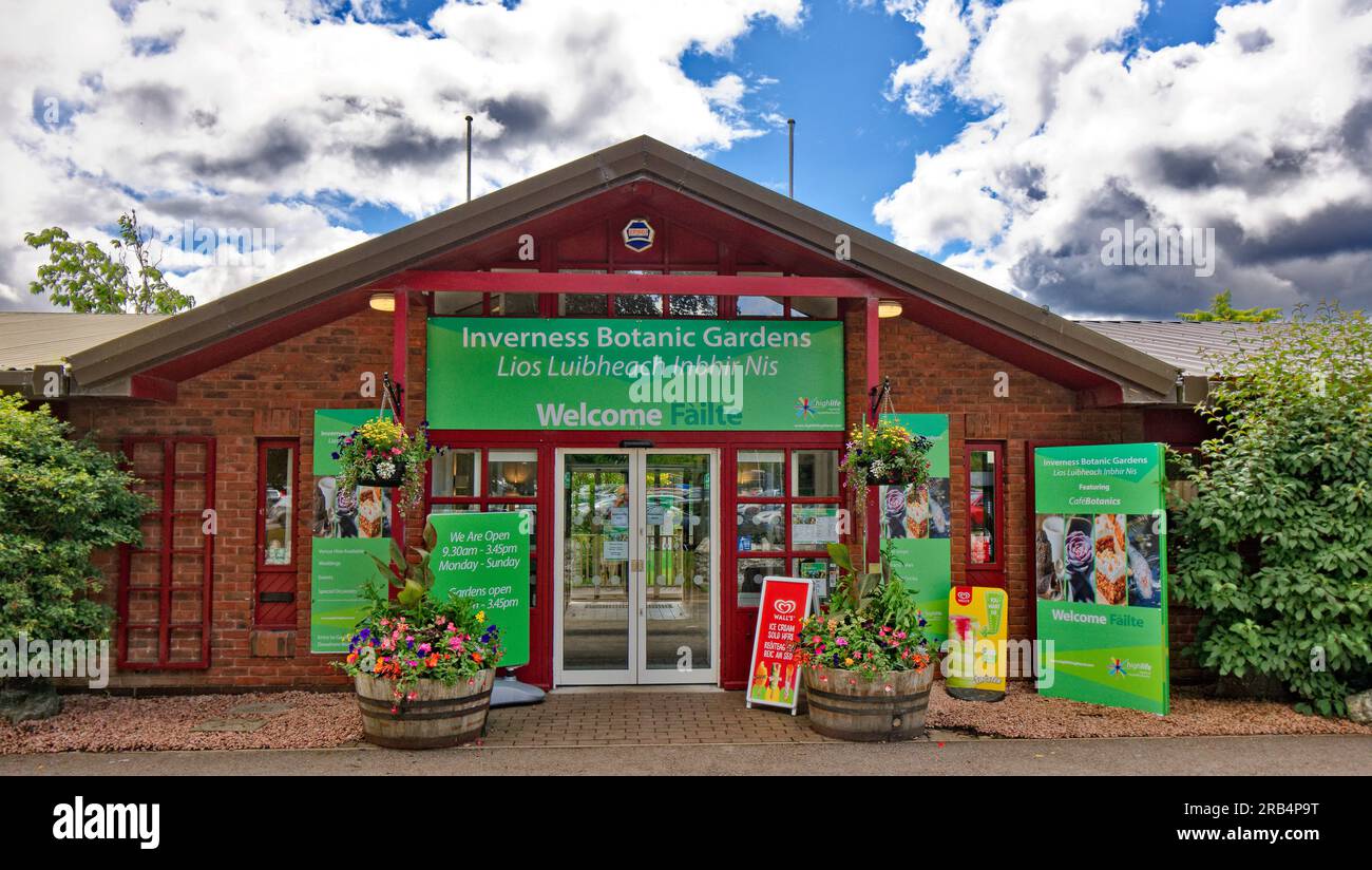 Inverness Botanic Gardens Scotland the entrance to the gardens in ...