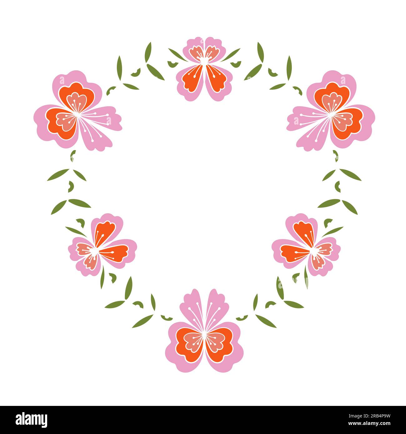 Vector floral frame. Decorative element for graphic design Stock Vector ...
