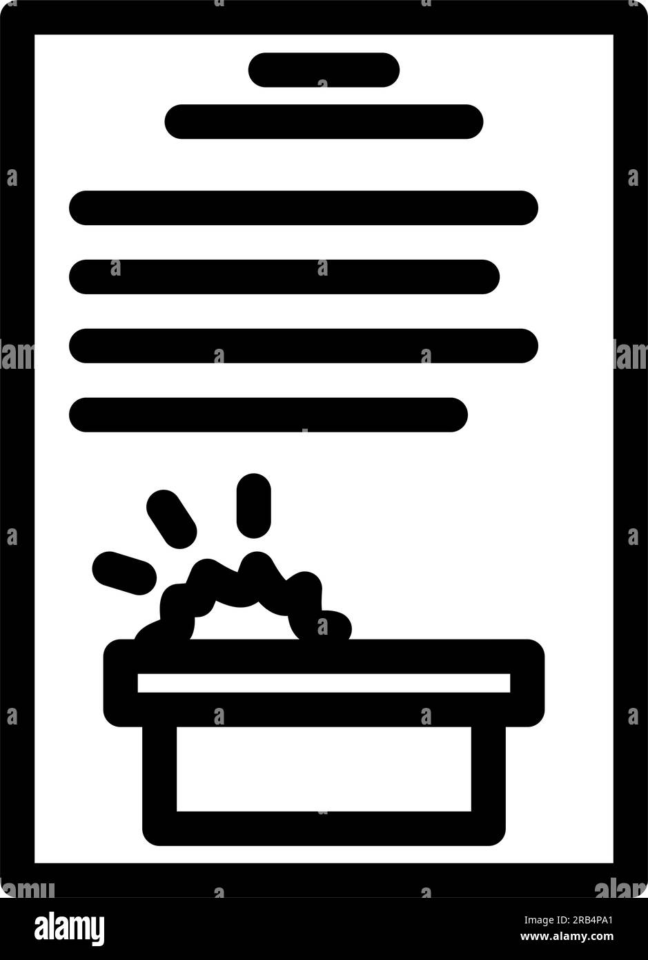 Safety Procedures Tool Work Line Icon Vector Illustration Stock Vector