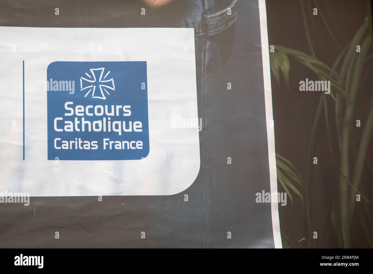 annecy , France - 06 16 2023 : Secours catholique caritas france logo ...