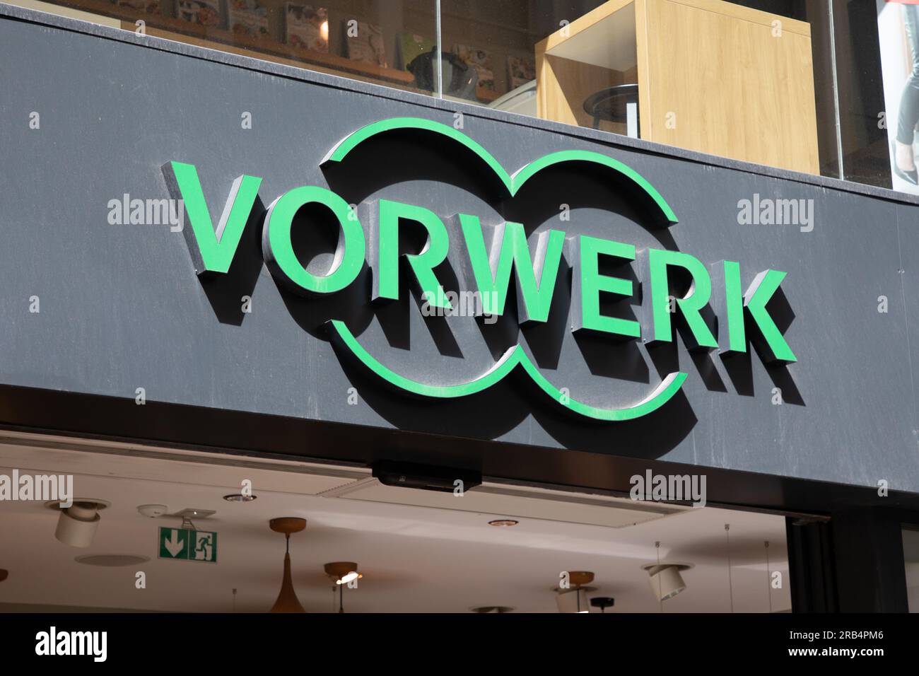Bordeaux , France - 07 01 2023 : vorwerk sign logo and brand text on shop wall facade thermomix ...