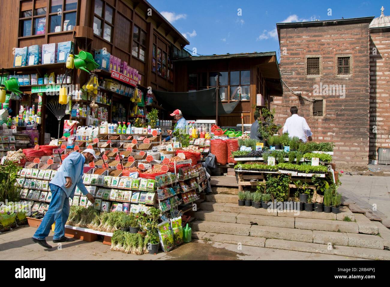 Flower Market. Istanbul. Turkey Stock Photo - Alamy