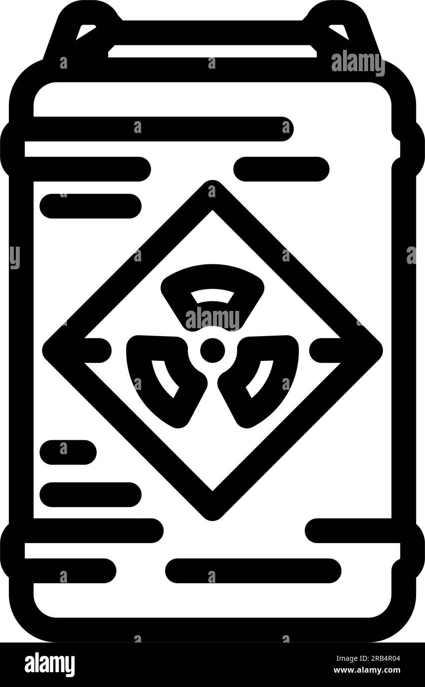 hazardous materials tool work line icon vector illustration Stock ...