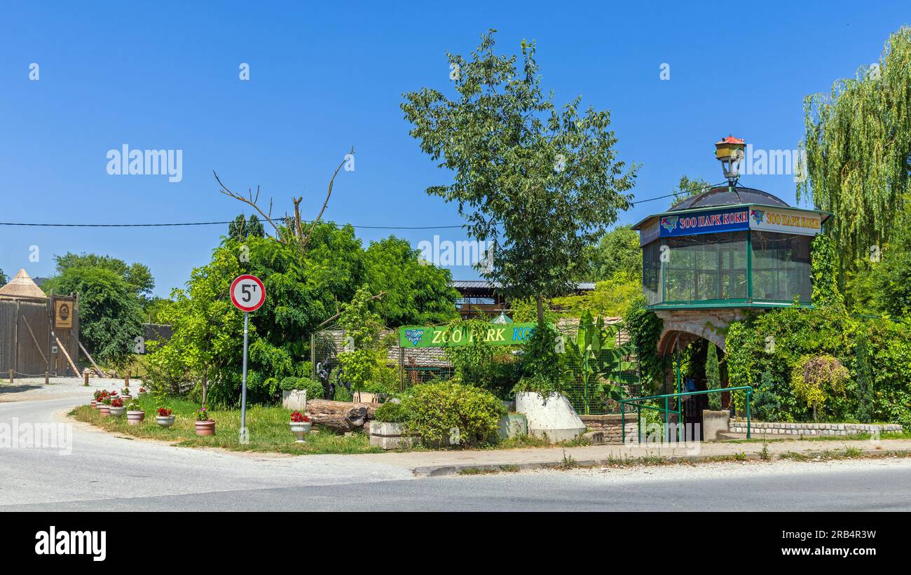 Indjija, Serbia - July 03, 2023: Entrance to Wildlife Sanctuary Zoo ...