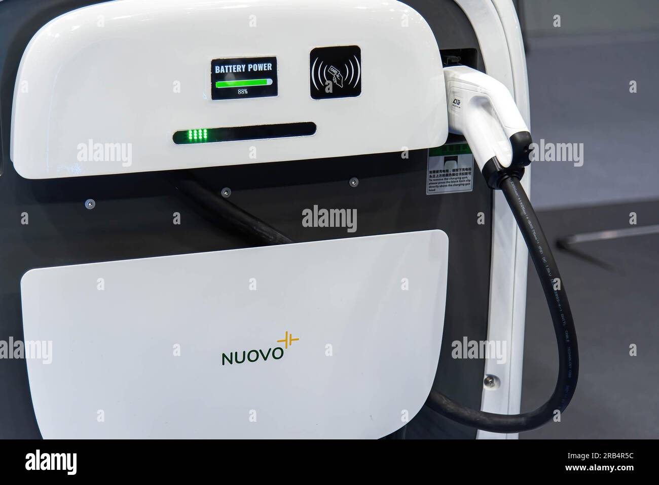 Bangkok, Thailand. 07th July, 2023. An EPLVS intelligent mobile energy storage charging pile ...