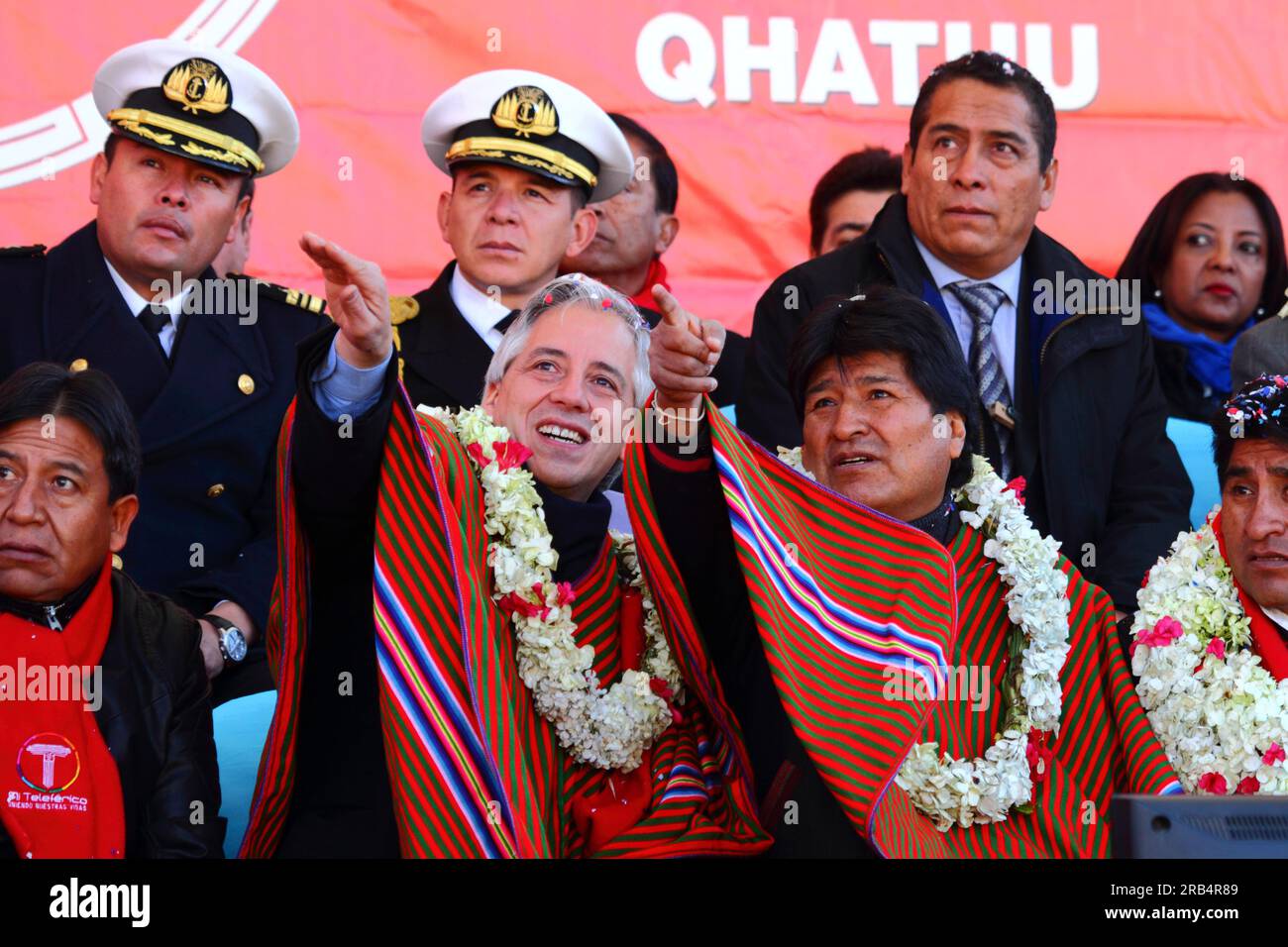 La Paz, Bolivia. 30th May 2014. Bolivian president Evo Morales Ayma ...