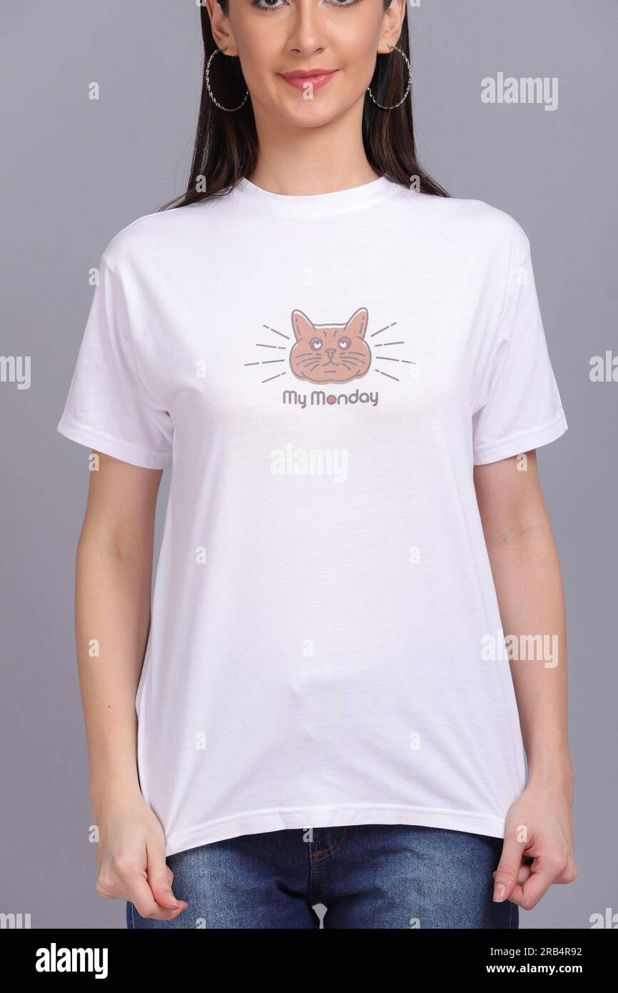 Statement t shirt model hi-res stock photography and images - Alamy