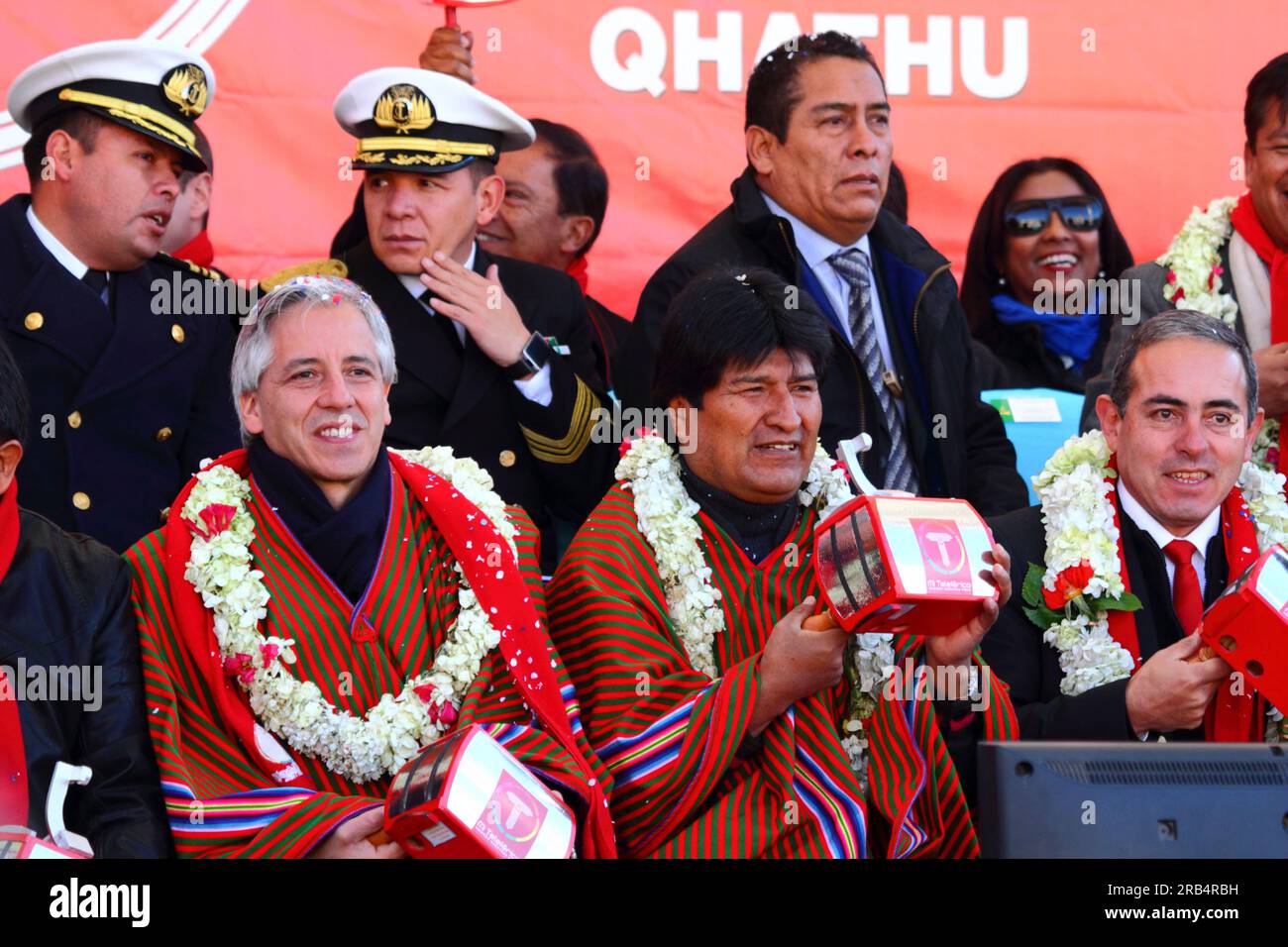La Paz, Bolivia. 30th May 2014. Bolivian president Evo Morales Ayma ...