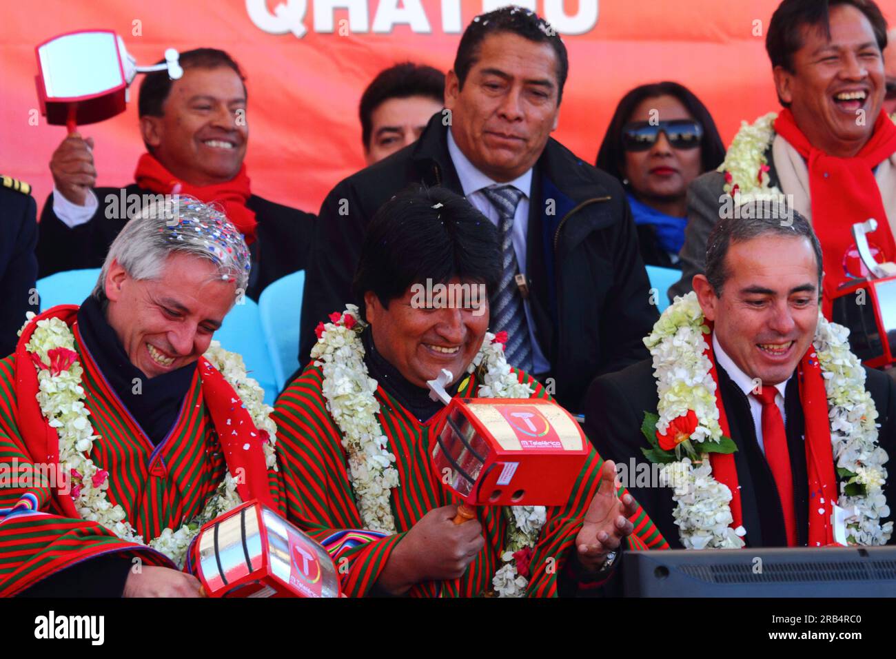 La Paz, Bolivia. 30th May 2014. Bolivian president Evo Morales Ayma ...