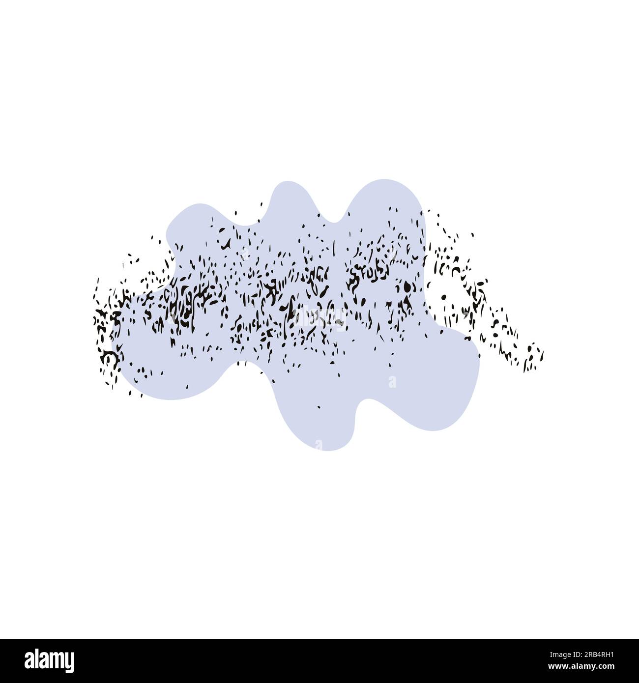 Abstract twisted shape with small particles. Vector illustration Stock Vector Image & Art - Alamy