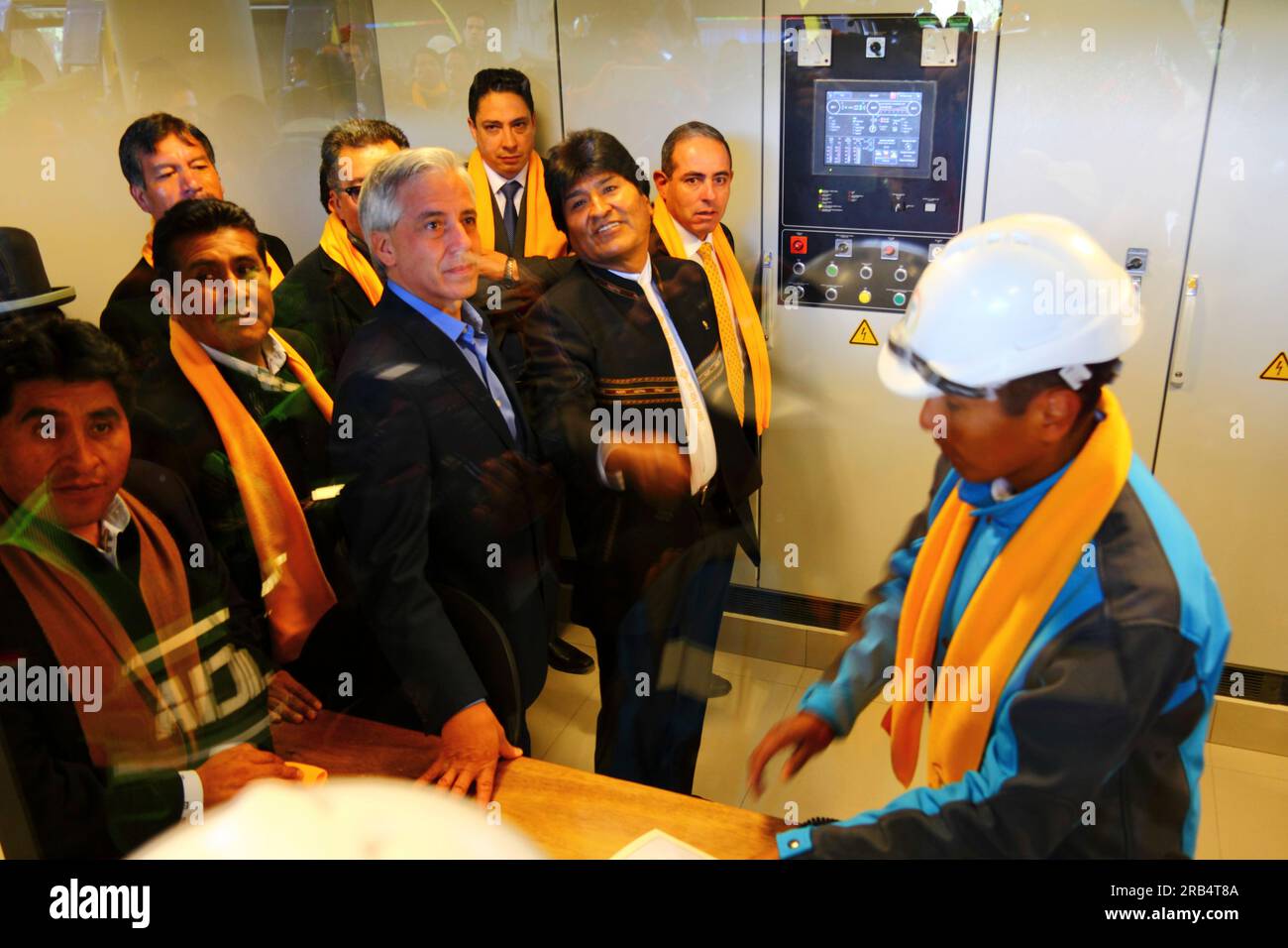 La Paz, Bolivia, 15th September 2014. Bolivian president Evo Morales ...