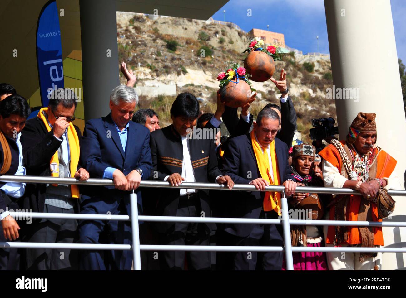 La Paz, Bolivia, 15th September 2014. Bolivian president Evo Morales ...