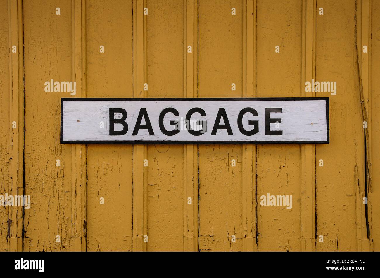 Baggage sign at Cumbres and Toltec scenic railroad, Cumbres train station Stock Photo - Alamy