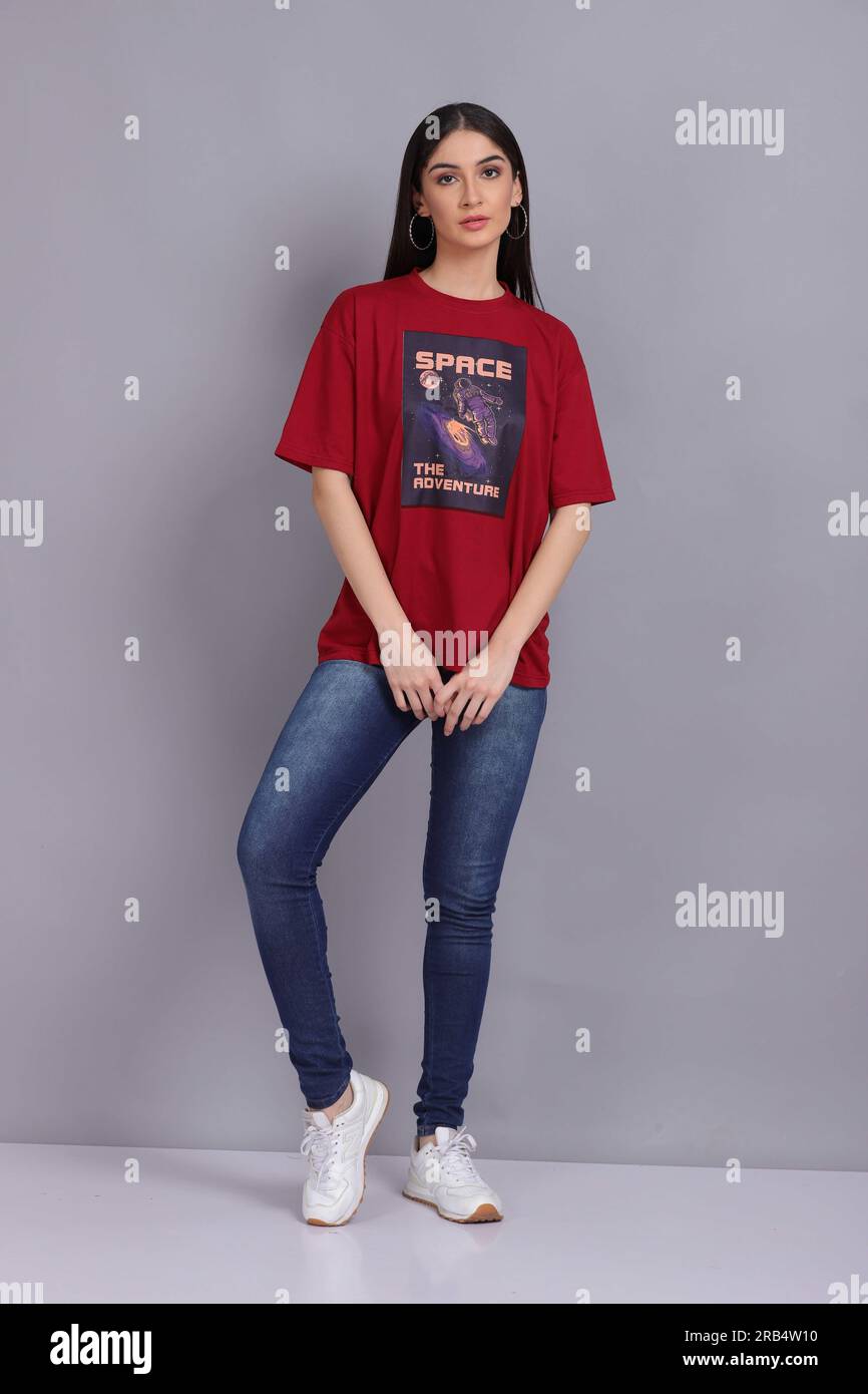 Statement t shirt model hi-res stock photography and images - Alamy
